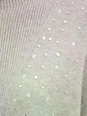 Joseph Ribkoff Embellished Half-zip Sweater