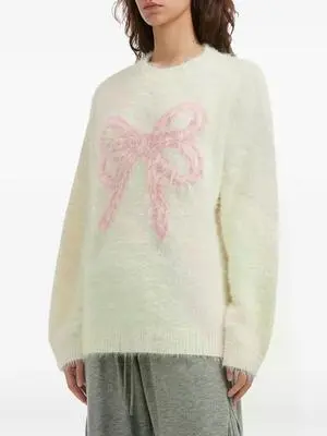 B+AB Bow Knitted Sweater - Neutrals