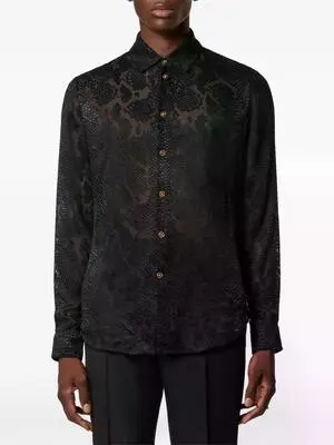 Versace Snakeskin-pattern Shirt