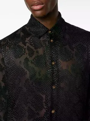 Versace Snakeskin-pattern Shirt