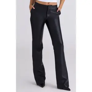 HOUSE OF CB Adara Faux Leather Bootcut Pants