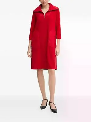 Joseph Ribkoff Zip-collar Pocket Midi Dress