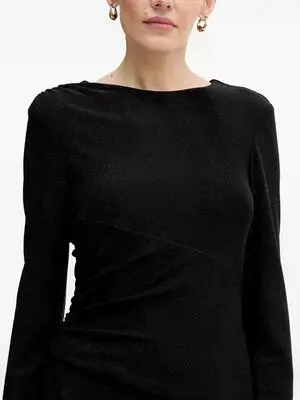 Joseph Ribkoff Long-sleeve Gathered Midi Dress