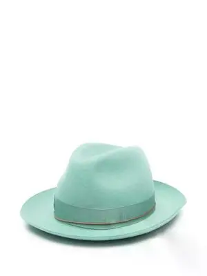 Borsalino Monica Fedora Hat - Green