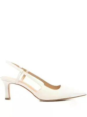 Michael Kors Leather Slingback Pumps - Neutrals