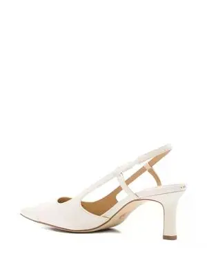 Michael Kors Leather Slingback Pumps - Neutrals