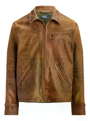 Polo Ralph Lauren Zip Sheepskin Bomber Jacket