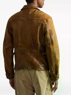 Polo Ralph Lauren Zip Sheepskin Bomber Jacket