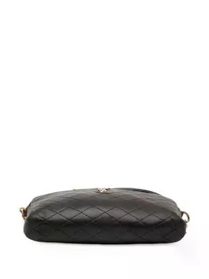 Saint Laurent Mini Quilted Lambskin Gaby Zippered Pouch - Black