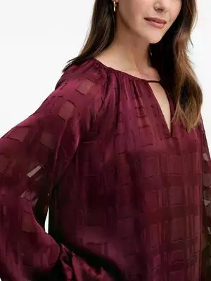 Joseph Ribkoff Long-sleeved Keyhole Blouse