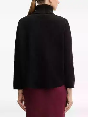 Joseph Ribkoff Zip-up Collar Sweater - Black