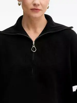 Joseph Ribkoff Zip-up Collar Sweater - Black