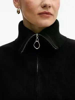 Joseph Ribkoff Zip-up Collar Sweater - Black