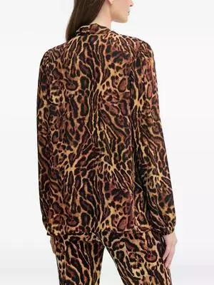 Joseph Ribkoff Animal-print Bow Blouse