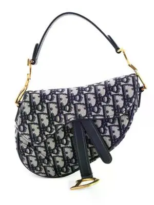 Dior Saddle Handbag Oblique Canvas Mini Shoulder Bag - Blue
