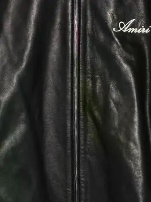 Amiri Snakeskin-print Embellished Jacket