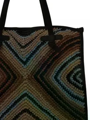MARCELLA CLUB Chevron Pattern Tote Bag