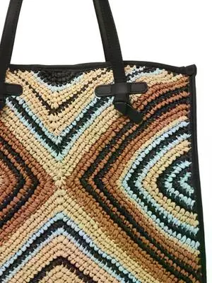MARCELLA CLUB Chevron Pattern Tote Bag