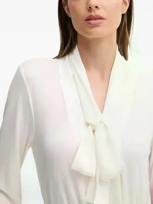 Joseph Ribkoff Tie-neck Long-sleeve Blouse