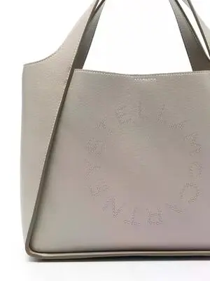 Stella McCartney Studded-logo Tote Bag - Grey