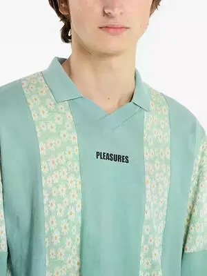 PLEASURES Floral V-neck Sweatshirt