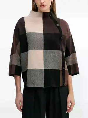 Joseph Ribkoff Check Button Sweater