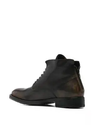 LEQARANT Lace-up Zip Boots