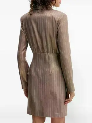 FRACOMINA Pinstriped Double-breasted Dress