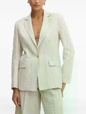 FRACOMINA Striped Blazer With Pockets