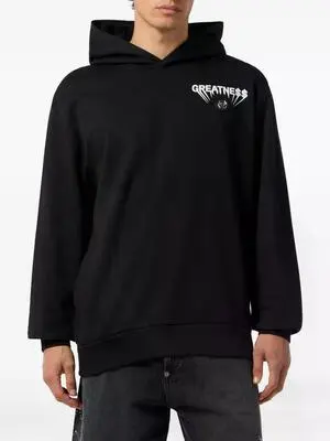 Philipp Plein Appliquéd Hooded Sweatshirt
