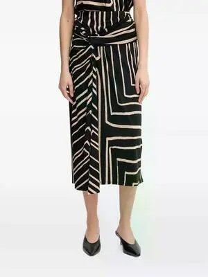 Joseph Ribkoff Geometric-pattern Midi Skirt