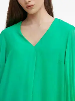 Joseph Ribkoff Pleated V-neck Blouse