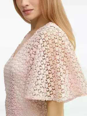 Joseph Ribkoff Floral-lace Butterfly-sleeve Dress