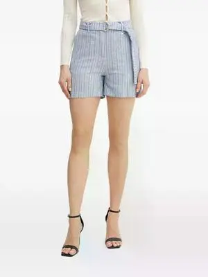 FRACOMINA Striped Belted Shorts
