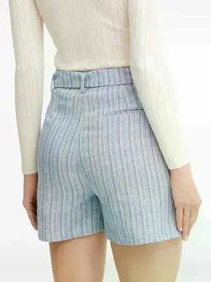 FRACOMINA Striped Belted Shorts