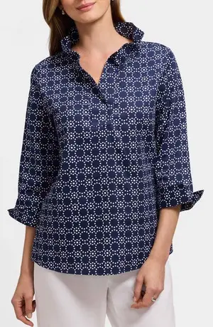 Foxcroft V Neck Blouses