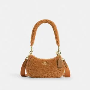 COACH Teri Mini Shearling Crossbody Bag