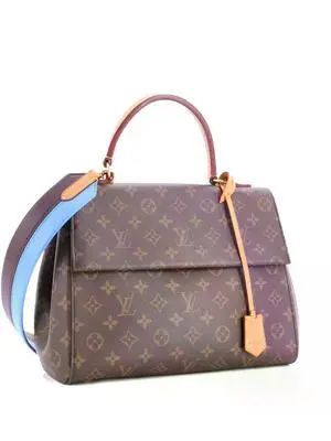 LOUIS VUITTON Cluny Top Handle Mm Shoulder Bag Monogram Canvas - Brown