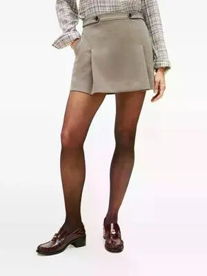 Tommy Hilfiger A-line Mini Skirt With Button Detail