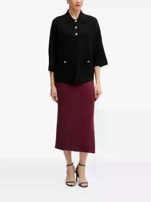 Joseph Ribkoff Button-embellished Polo Top