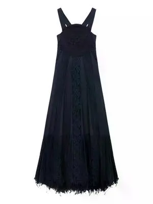 Loewe Lace-appliqué Midi Dress