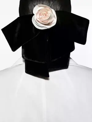 ANOUKI Flower Embellished Bow Hair Clip