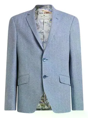 Etro Notched-lapels Blazer - Blue