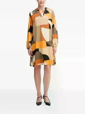 Joseph Ribkoff Geometric-pattern Midi Dress