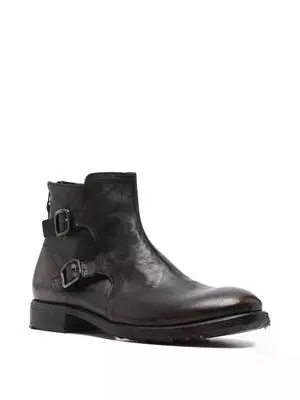 LEQARANT Leather Biker Boots
