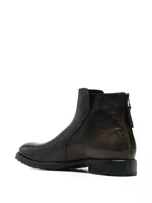 LEQARANT Leather Biker Boots