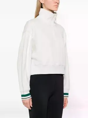 Calvin Klein Zip-up Ribbed Sweatshirt