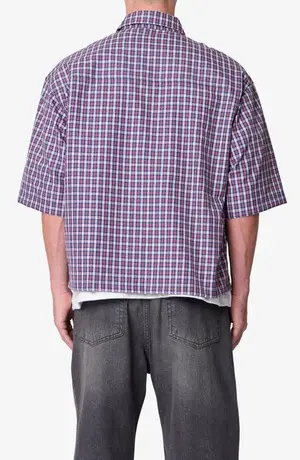 Mnml Crispy Plaid Poplin Button-up Shirt