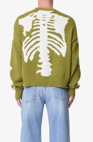Mnml Skeleton Graphic Crewneck Sweater