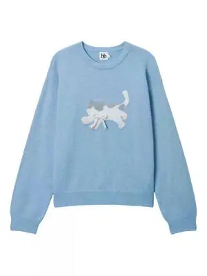 B+AB Appliqué Crew-neck Sweater